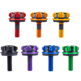 Axion CNC Machined Knurled Seat Bolt Kit for Harley – Billet 6061 Aluminum